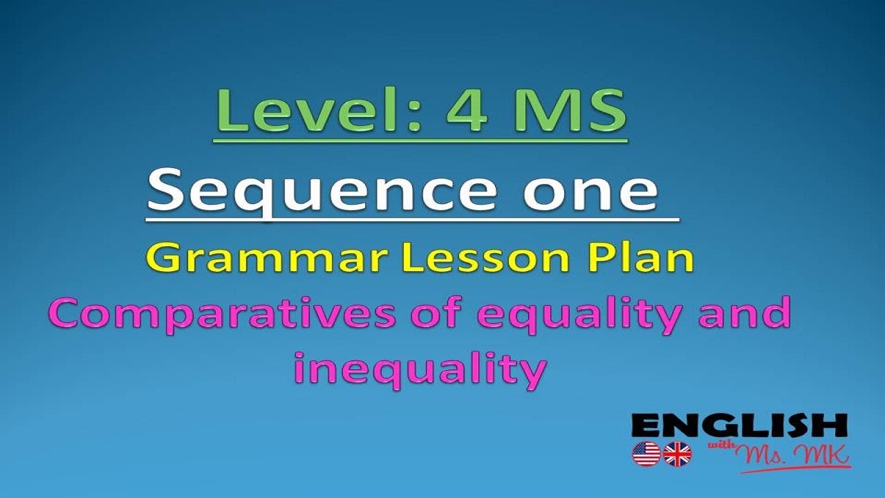 4ms_Comparatives of equality and inequality _ Grammar lesson - YouTube