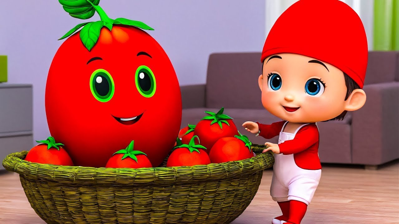 Red Tomato Song + More Kids Songs & Nursery Rhymes | KidZone Kingdom ...
