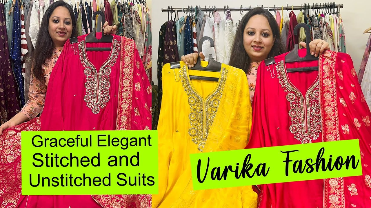 Party Wear Dola Silk Suits | Varika Fashion Suits | Designer Stitched ...