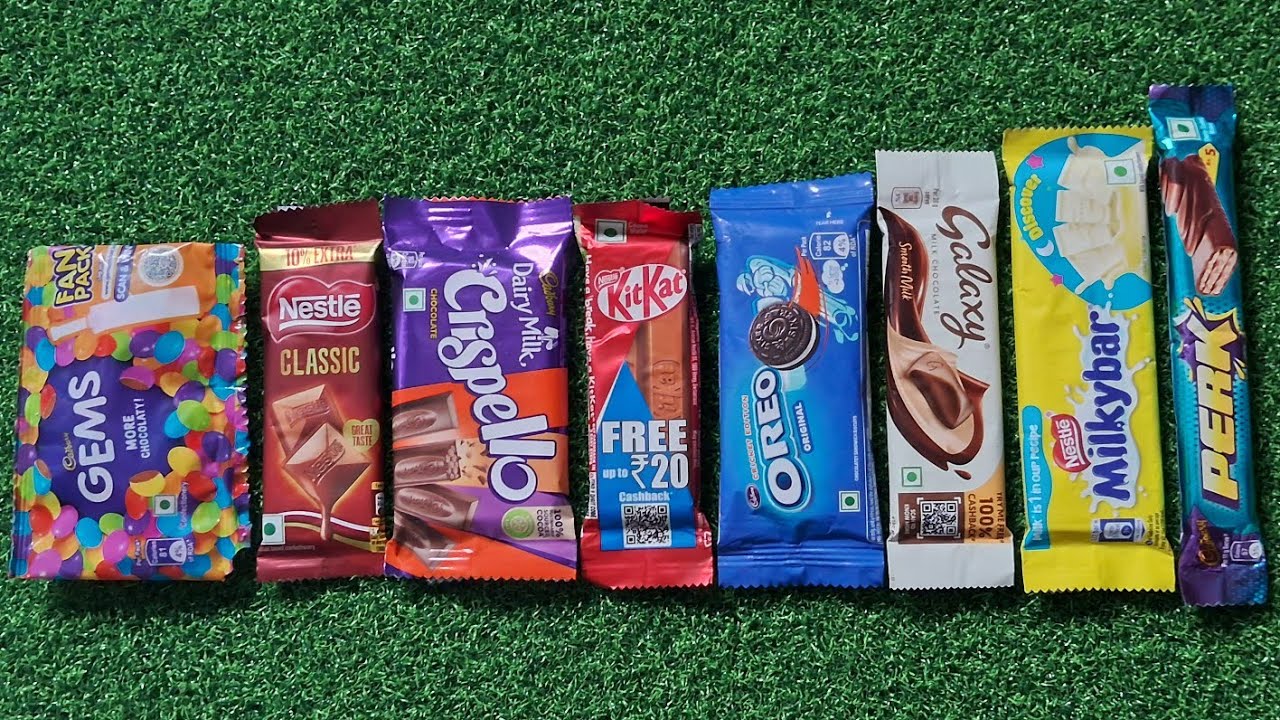 Gems vs Oreo vs Lotte jelly vs Bindaaz vs Crispello vs KitKat vs Galaxy ...