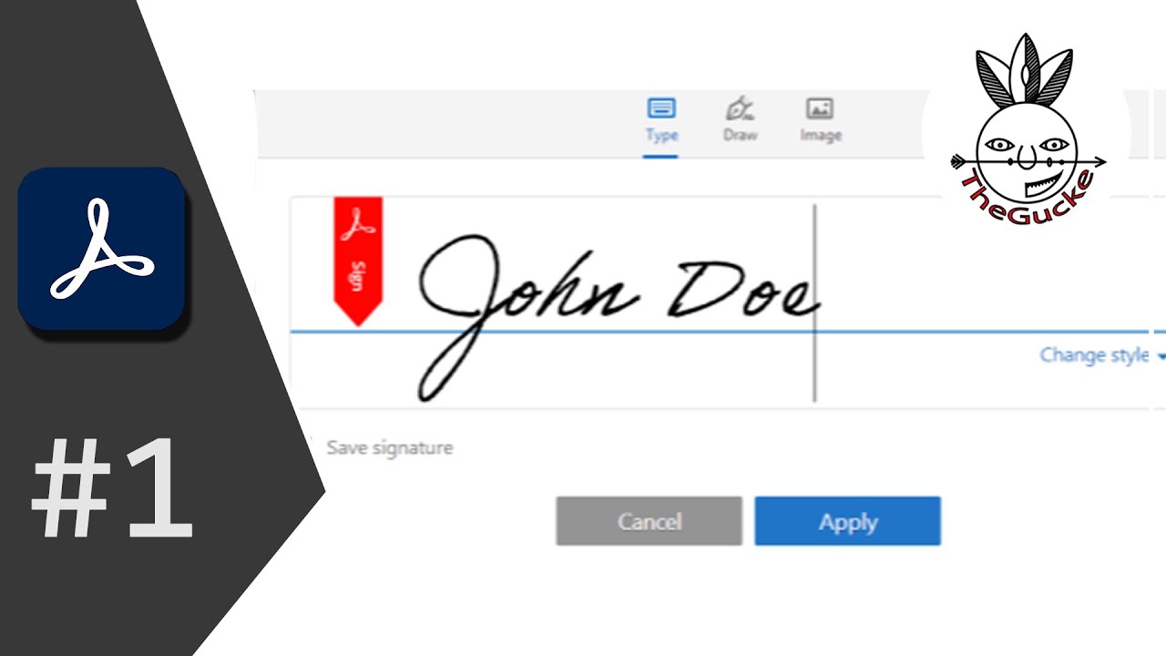 Adobe Acrobat DC I Signatur erstellen und in pdf einfügen - YouTube