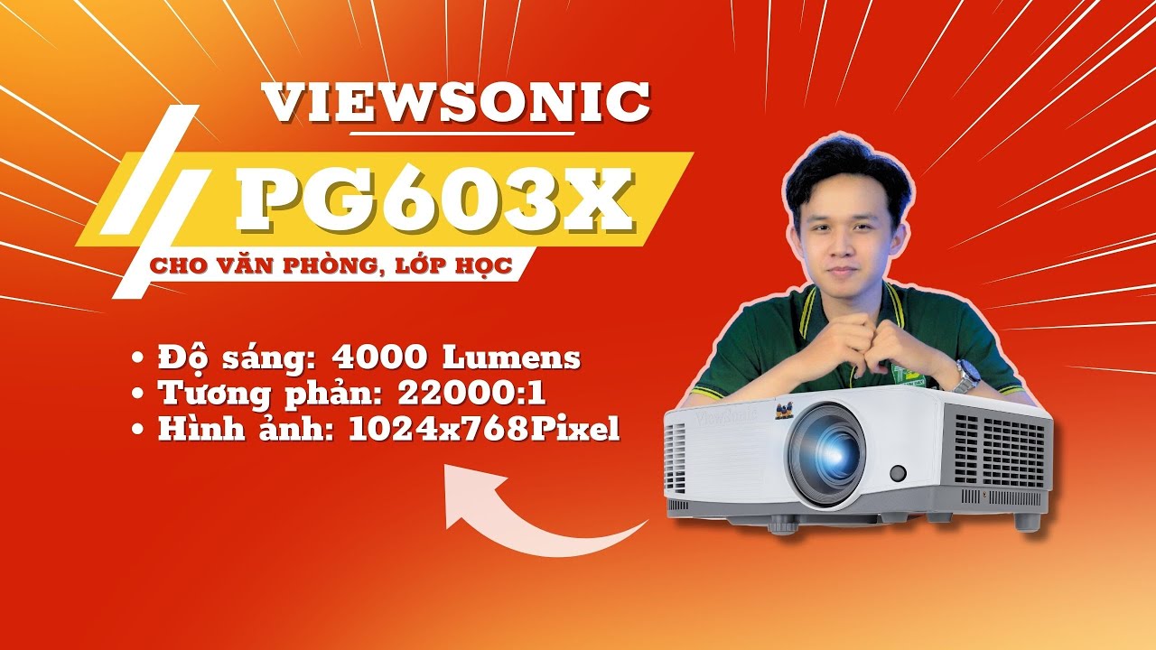 Review Máy Chiếu Viewsonic PG603X Có Gì Nổi Bật? Dùng Cho Văn Phòng, Lớp Học Có Tốt Không? - YouTube