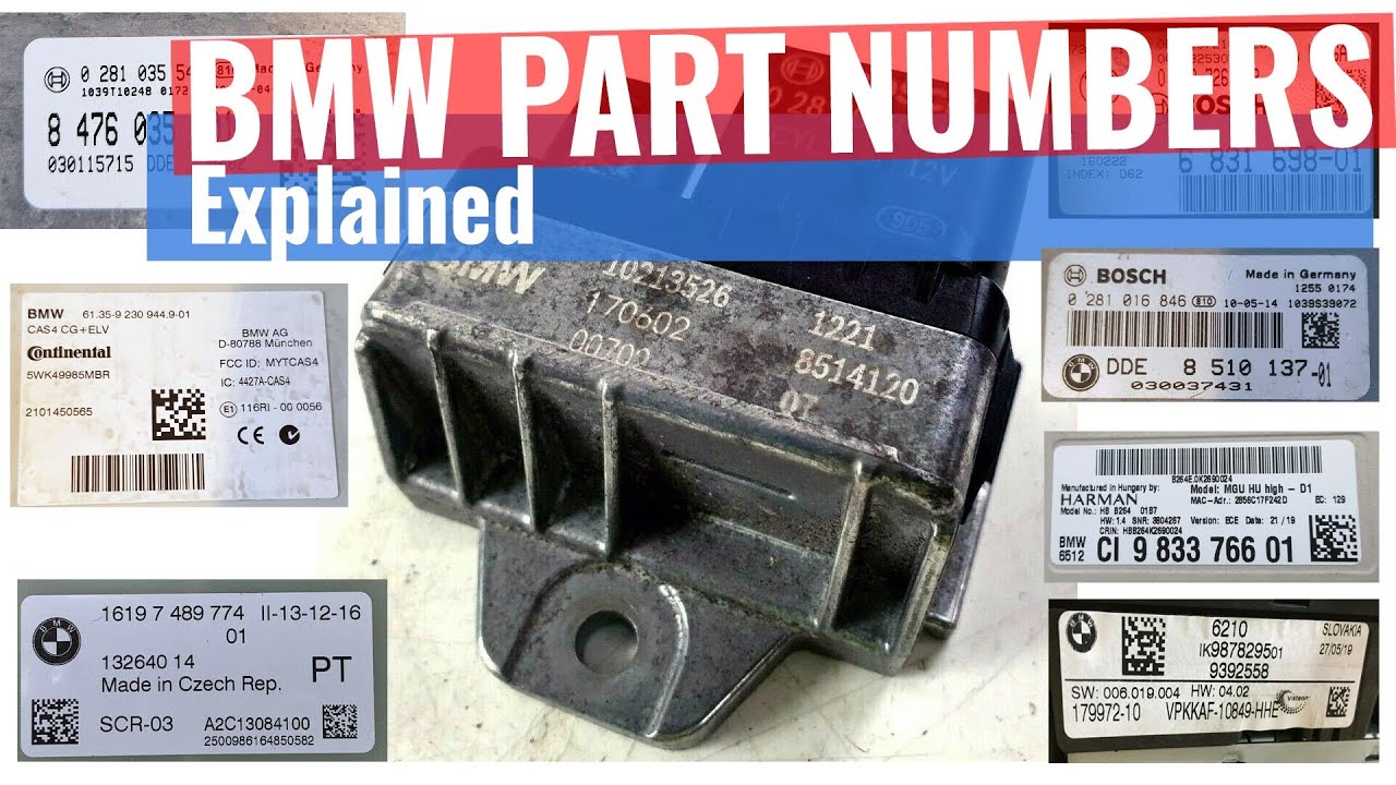 How to Read - BMW Part Numbers - YouTube