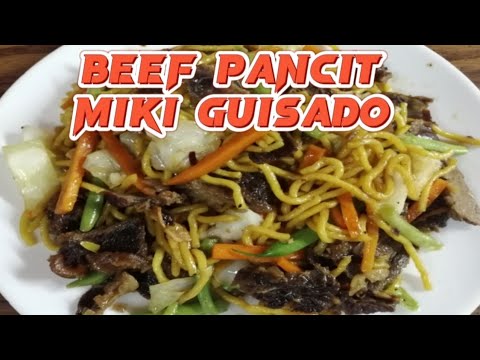 How to Cook Beef Pancit Miki Guisado - YouTube