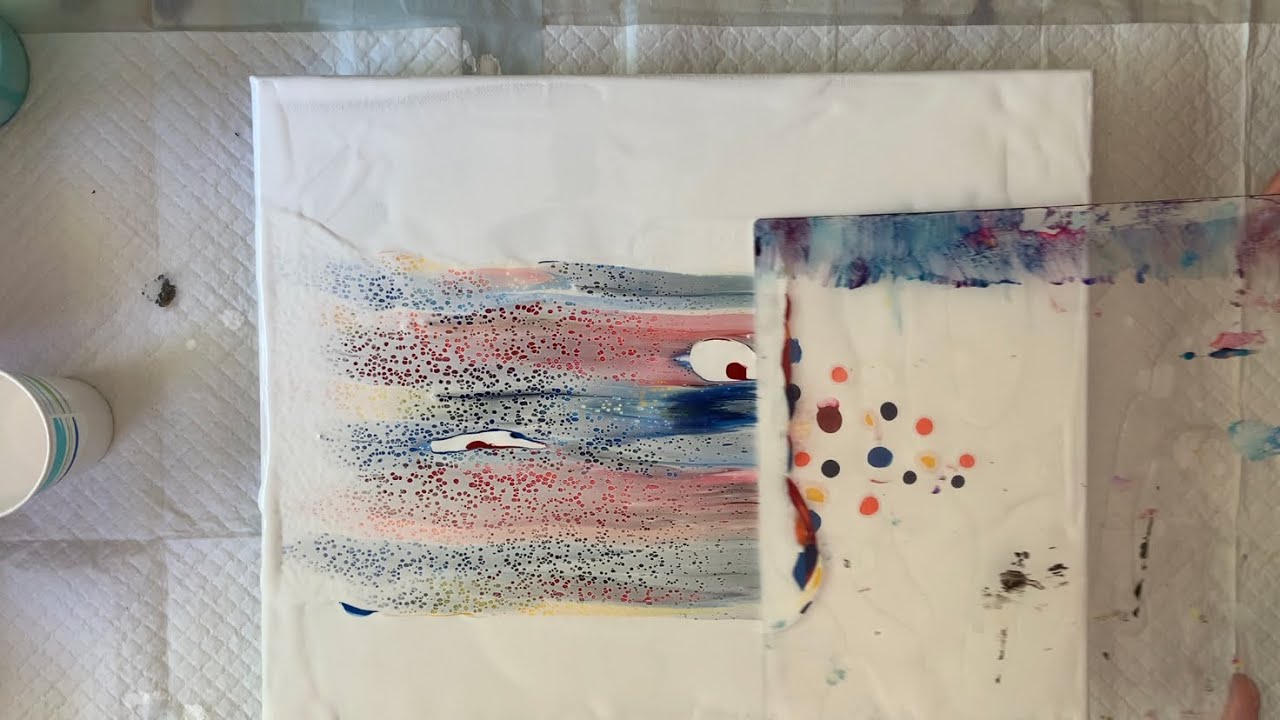 (34) ACRYLIC POUR Puddle swipe - stunning colorful swipe with silicone ...