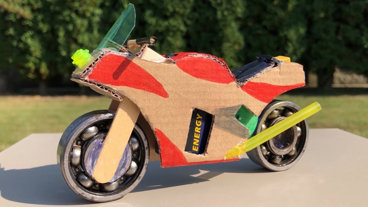 Sort Bike - Cardboard Bike with Bearings - Full Tutorial - How to Make ...