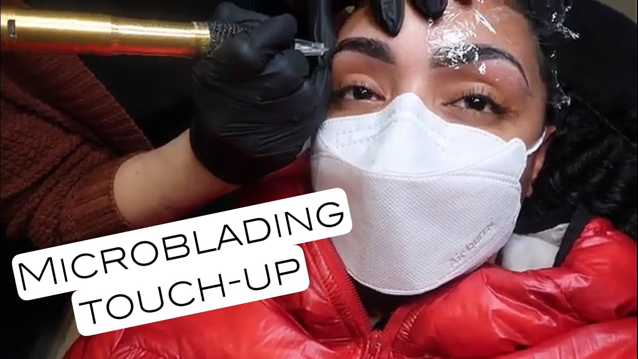 Full Eyebrow Microblading Touch-Up in Under 4 Minutes - YouTube