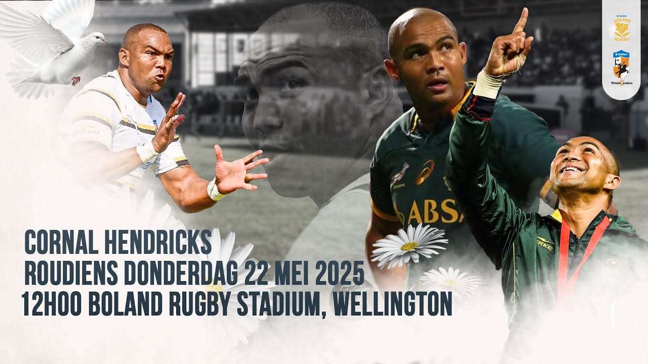 Cornal Hendricks Roudiens | Donderdag 22 Mei 2025 | 12H00 | Boland ...