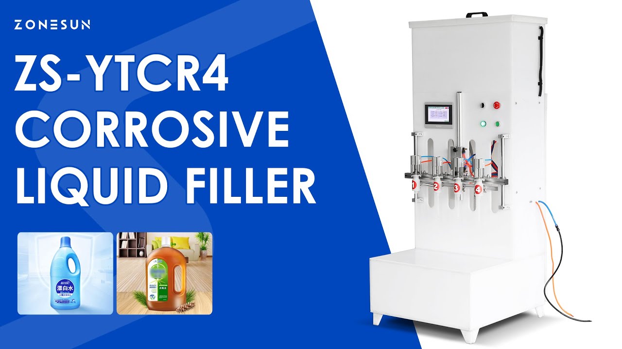 ZONESUN Semi-Automatic Bottle Corrosive Liquid Filling Machine ...