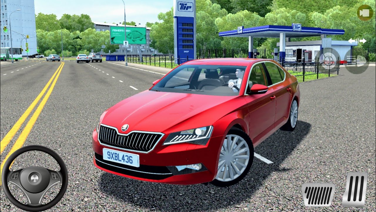 Škoda Superb Car Driving - City Car Driving Simulator 2022 - Logitech ...