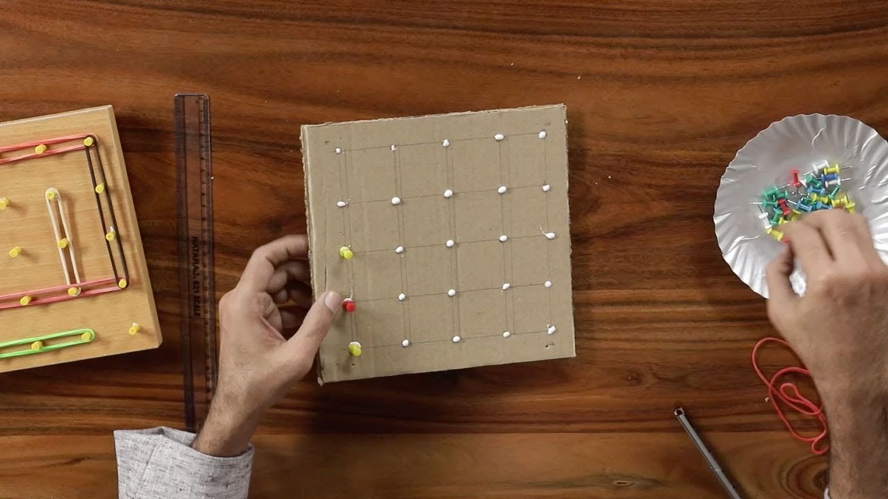 (English) DIY Geo Board - Teaching Learning Materials - YouTube