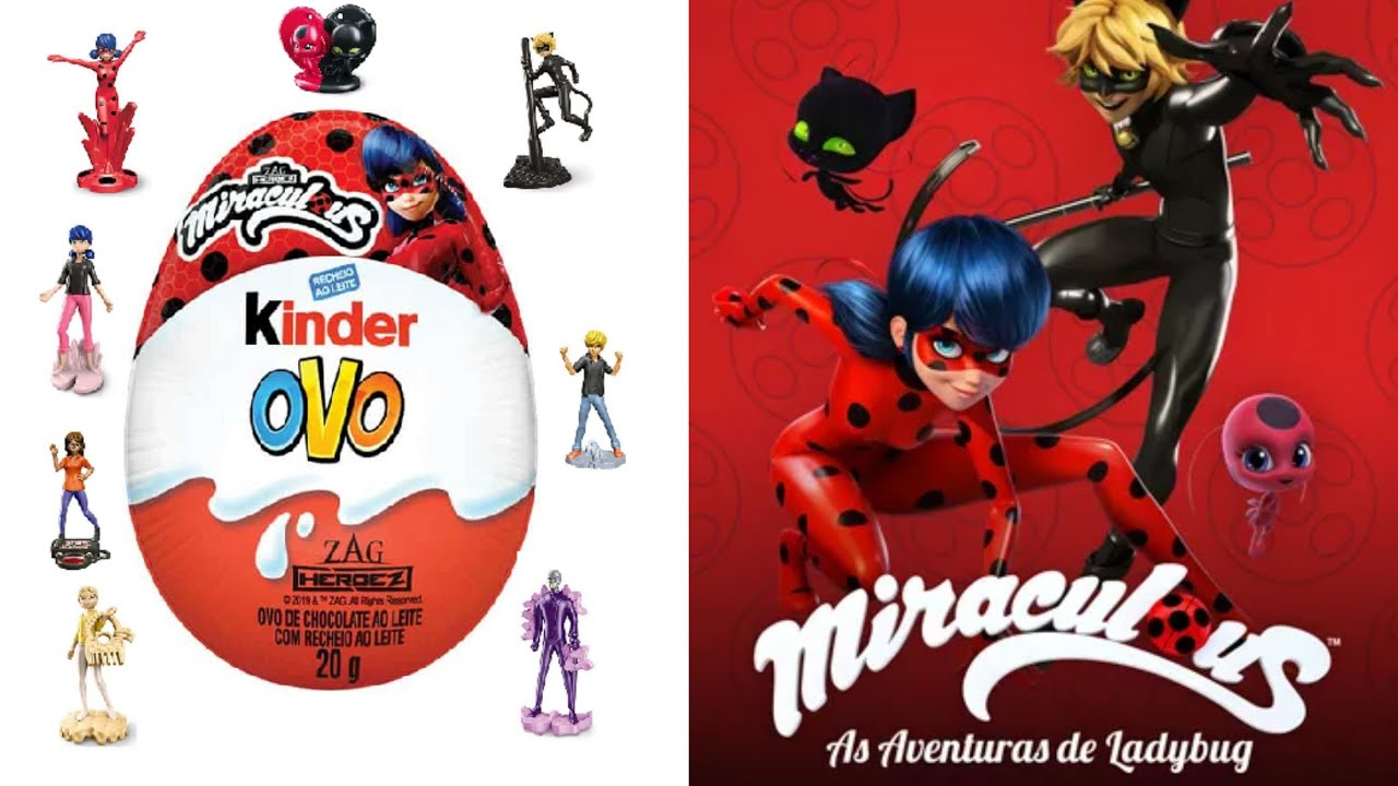 Kinder Ovo Miraculous LadyBug Abrindo Ovos Parte 1 (Resumido) - YouTube