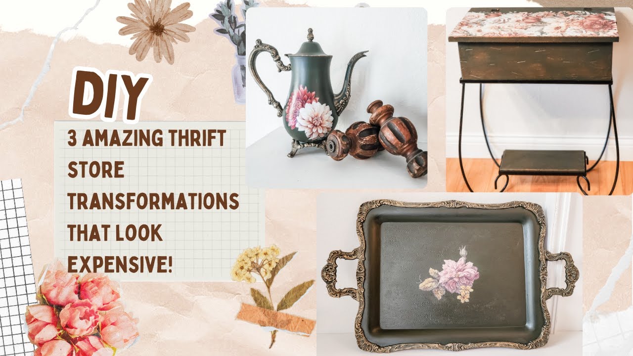 3 AMAZING Thrift Store Transformations That Look Expensive! (Easy ...