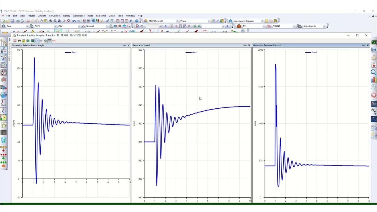 ETAP Transient Stability Study - YouTube