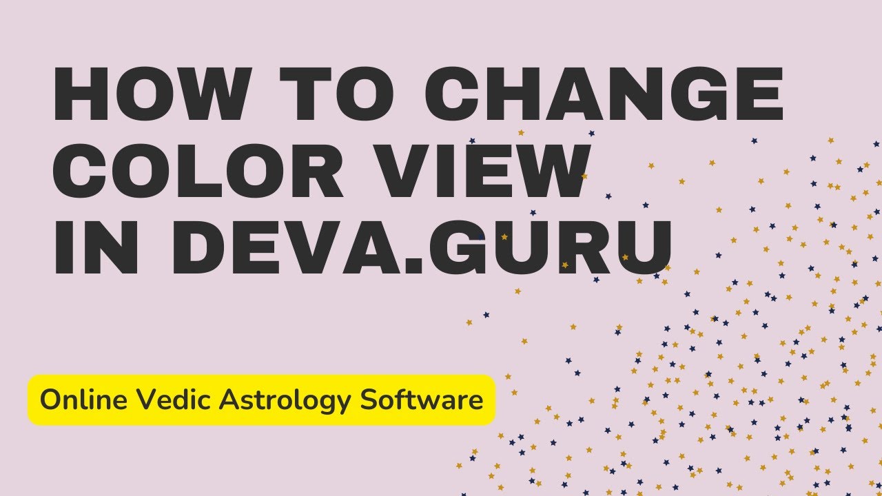 How to change Color View in deva.guru - YouTube