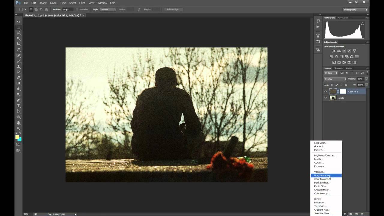 Photoshop CS6 Old Photo Effect - YouTube