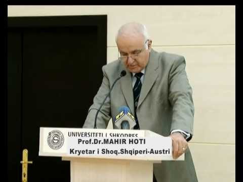 Prof.Dr.MAHIR HOTI PREZANTON HAPJEN E PERKUJTIMORES - YouTube