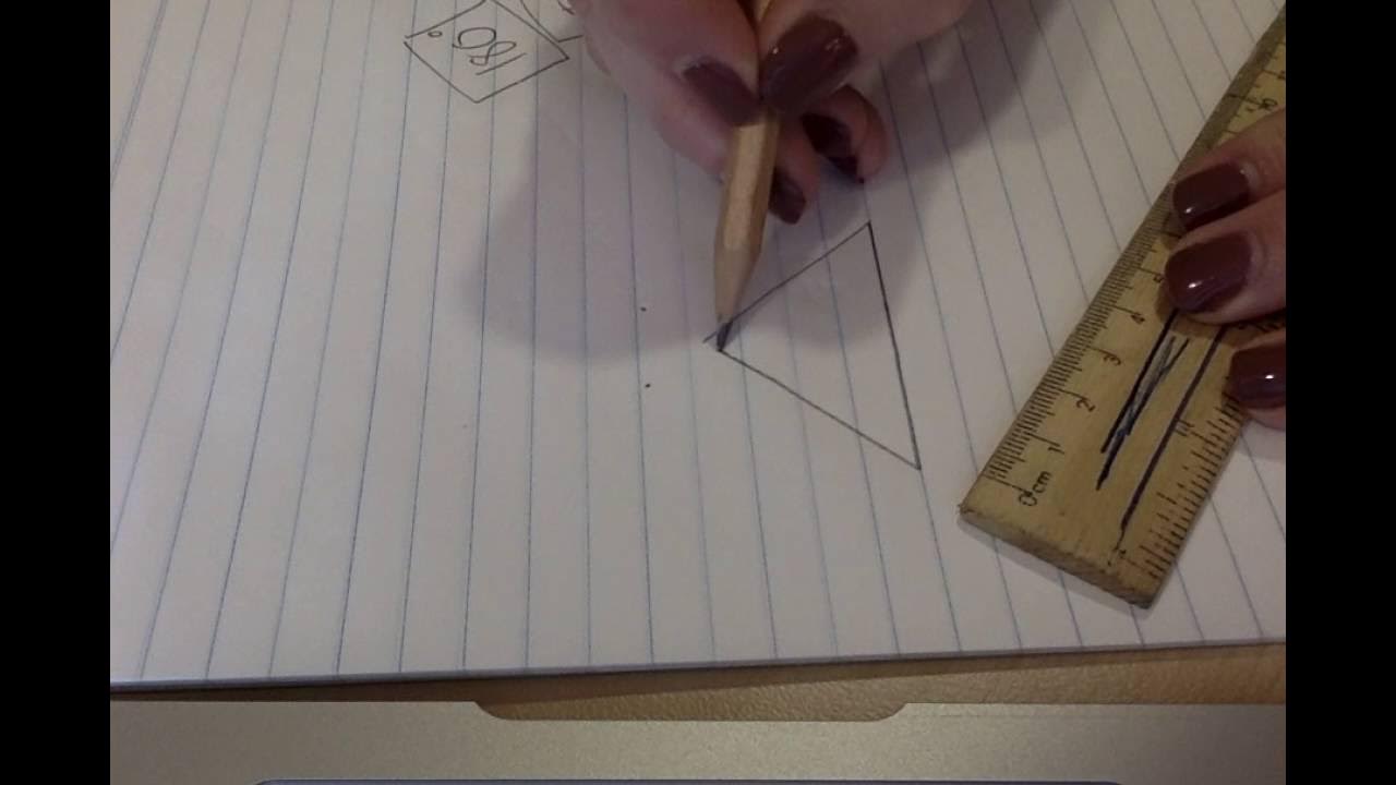 How to: Draw an Isosceles Triangle - YouTube