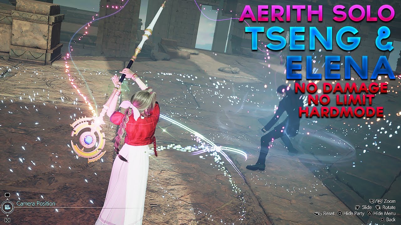 FF7 Rebirth - Tseng & Elena - Aerith Solo (No Damage, No Limit, Hard ...