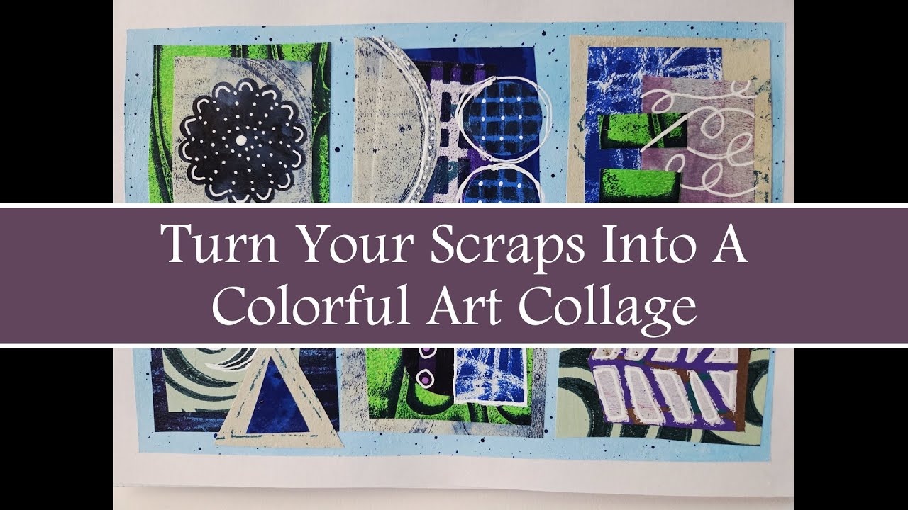 Creative Scrap Paper Collage - YouTube