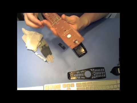 How to clean and repair buttons on a universal remote control - YouTube