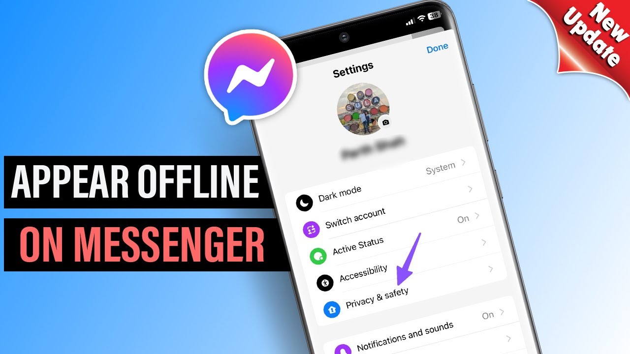 How To Appear Offline On Messenger - YouTube