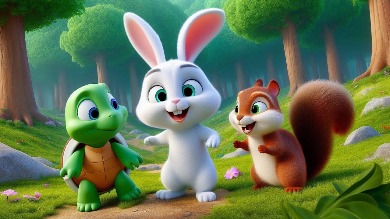 🎵EL CONEJO🐇LA ARDILLA🐿 Y LA TORTUGA 🐢Canción para niños - YouTube