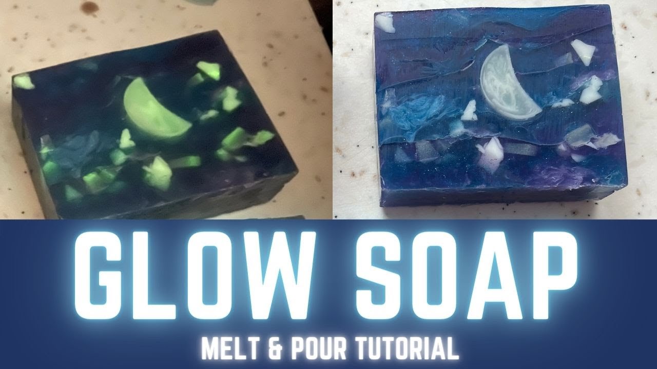 How to make Glow Galaxy Soap | Melt & Pour Soap Tutorial | Glow in the ...