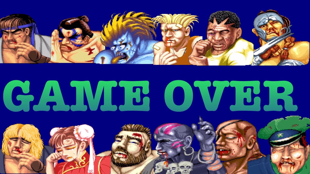 Street Fighter ll Champion Edition (Arcade) GAME OVER - YouTube