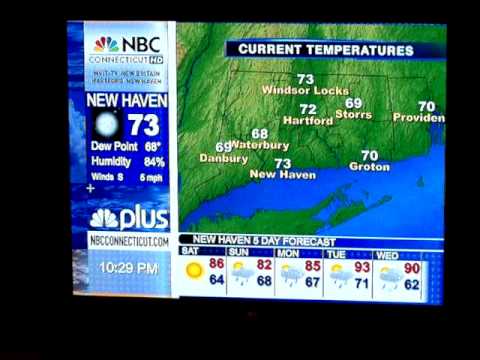 NBC30 WVIT 30.2 TV DX Weather Channel - YouTube