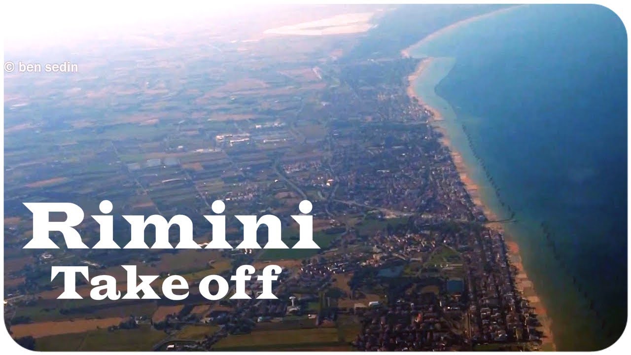 Take off from Rimini Airport, Italy - YouTube