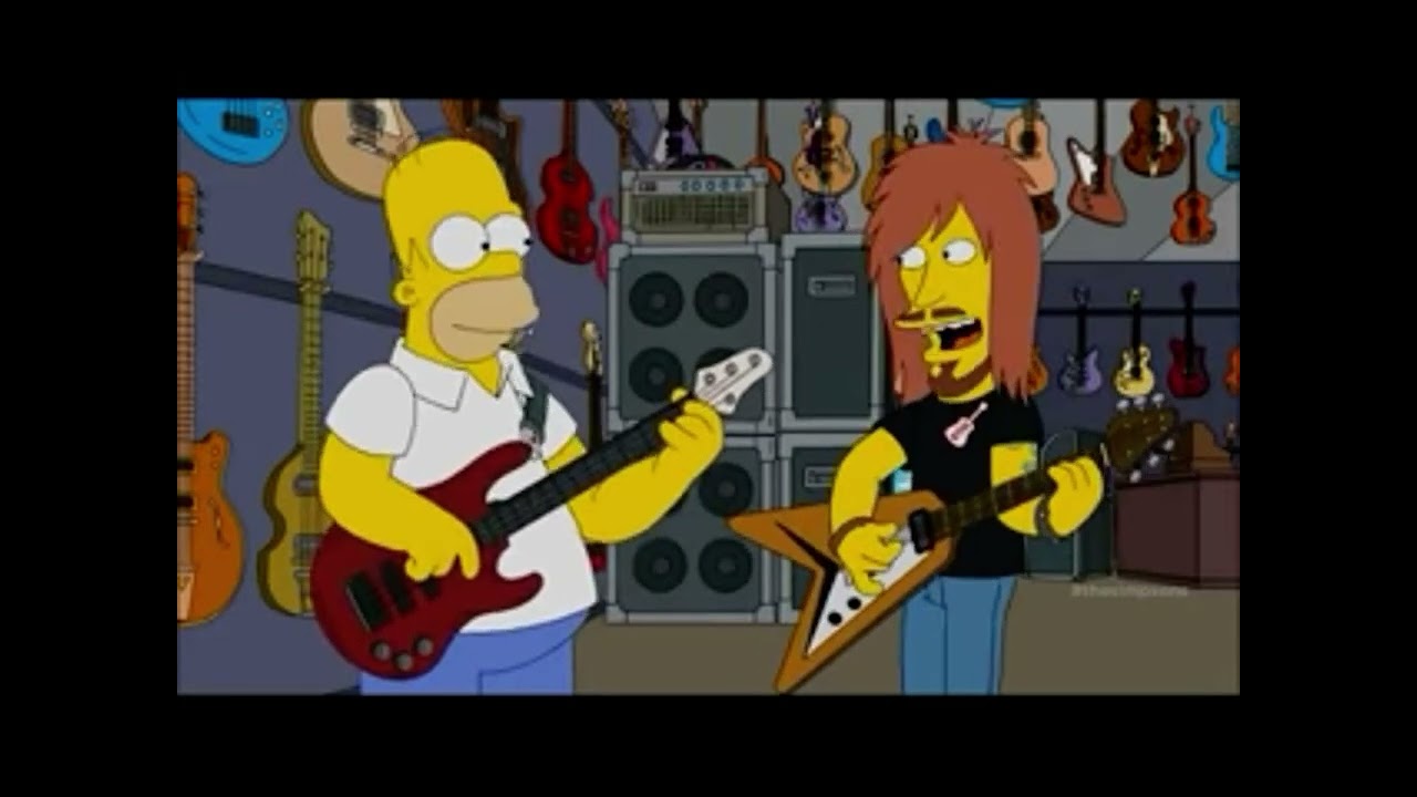 Homer Simpson plays bass - YouTube