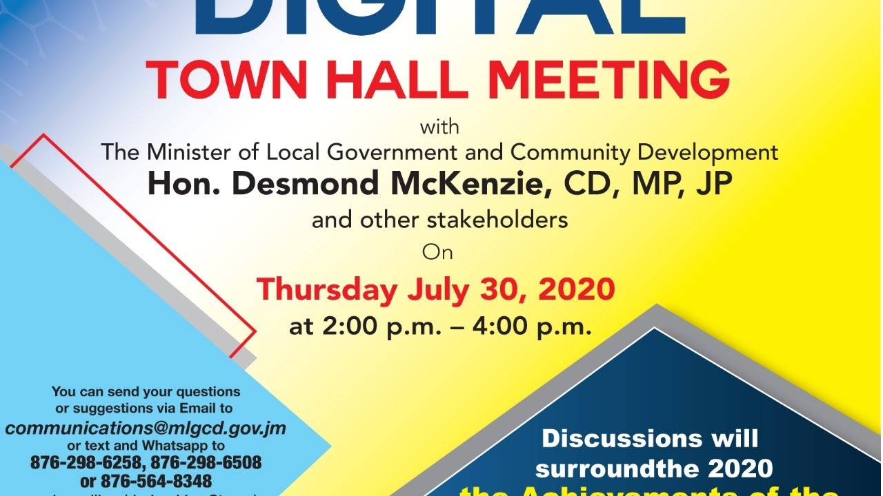Virtual Town Hall Meeting | Ministry of Local Government & Community ...