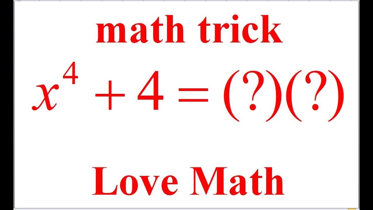 factorize-x-4-4-math-trick-maths-youtube