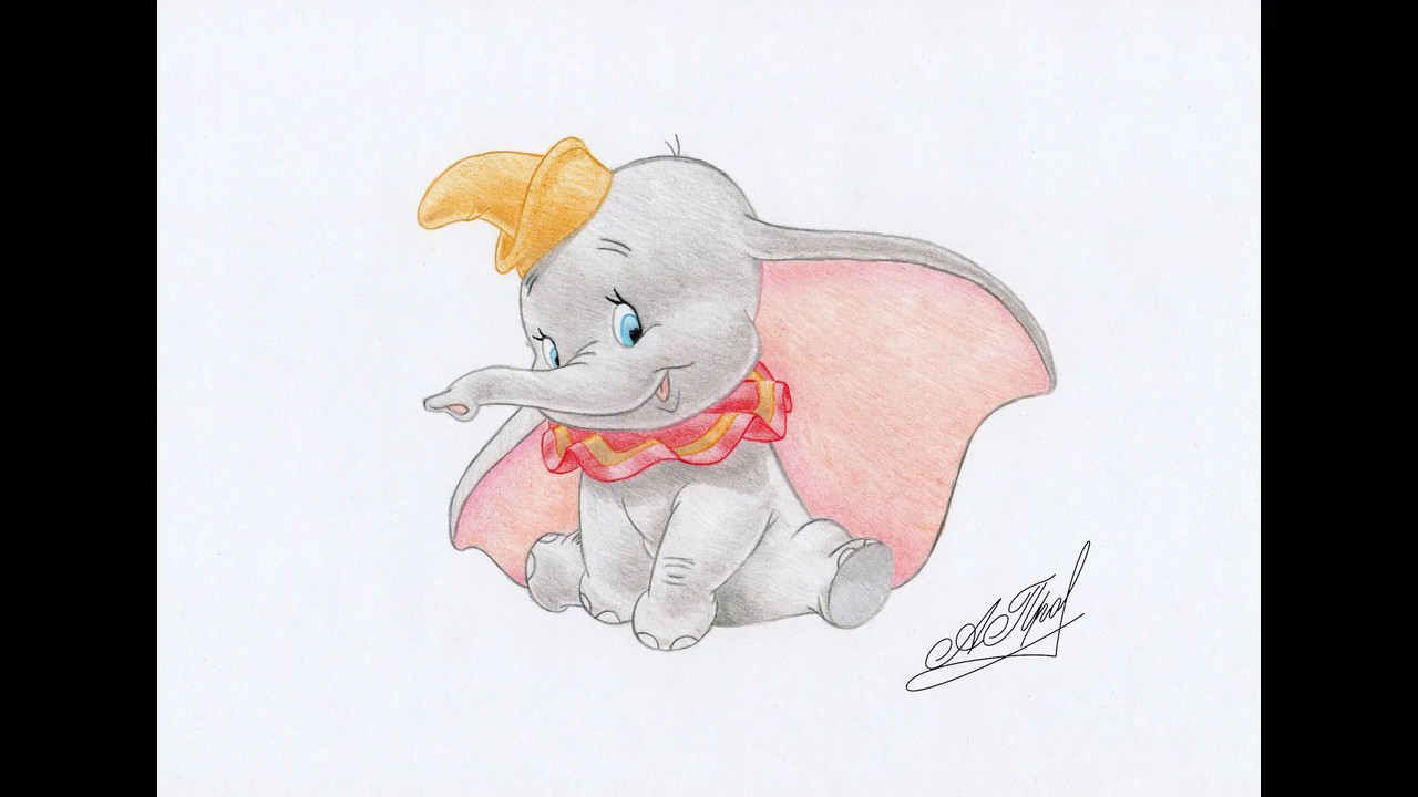 Дамбо (Dumbo) / Speed Drawing - YouTube