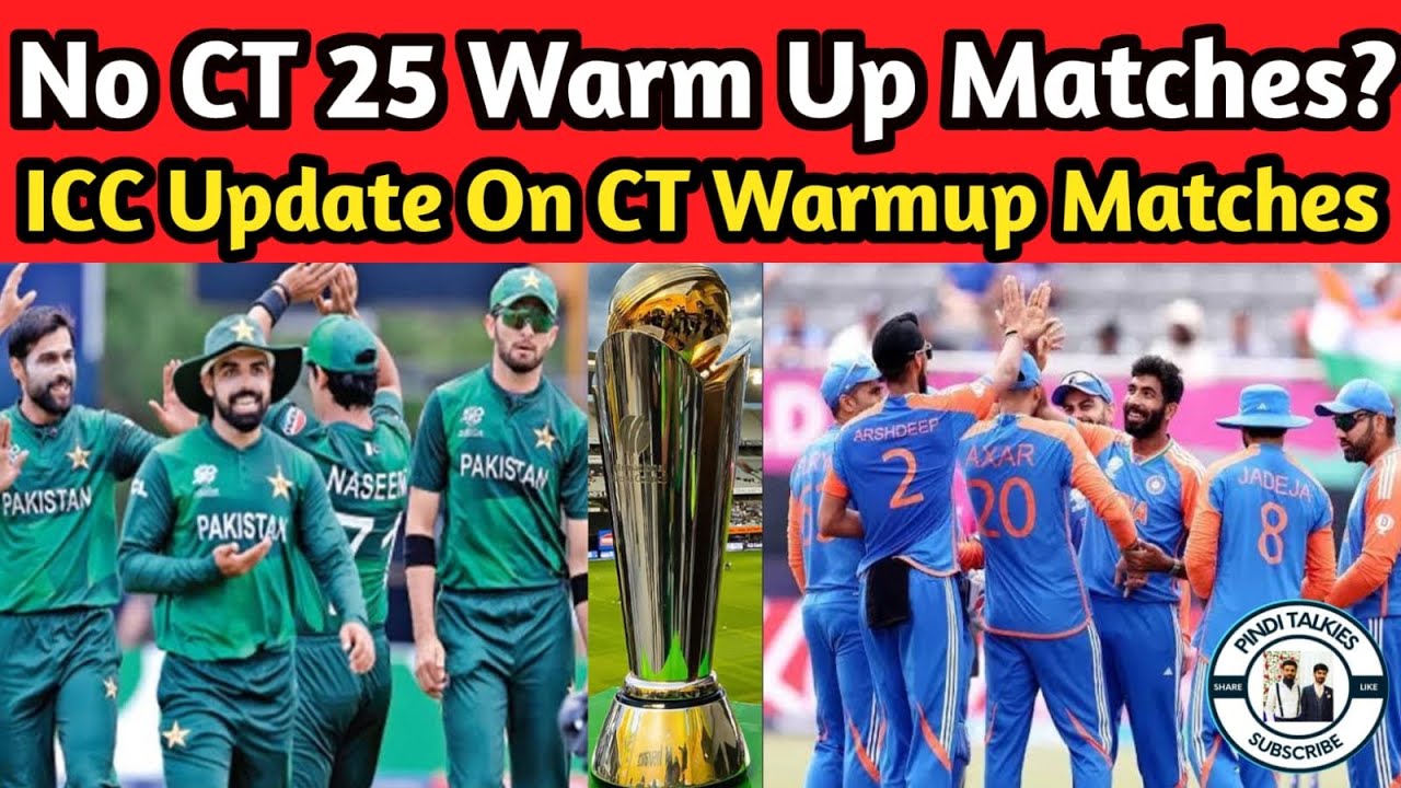 ICC Give Update on Champions Trophy Warm Up Matches? - YouTube