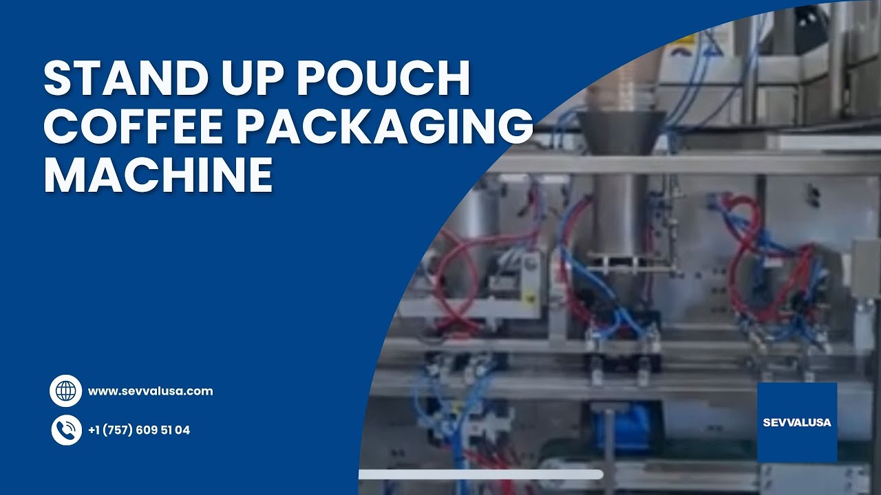 Stand Up Pouch Coffee Packaging Machine | SEVVALUSA - YouTube