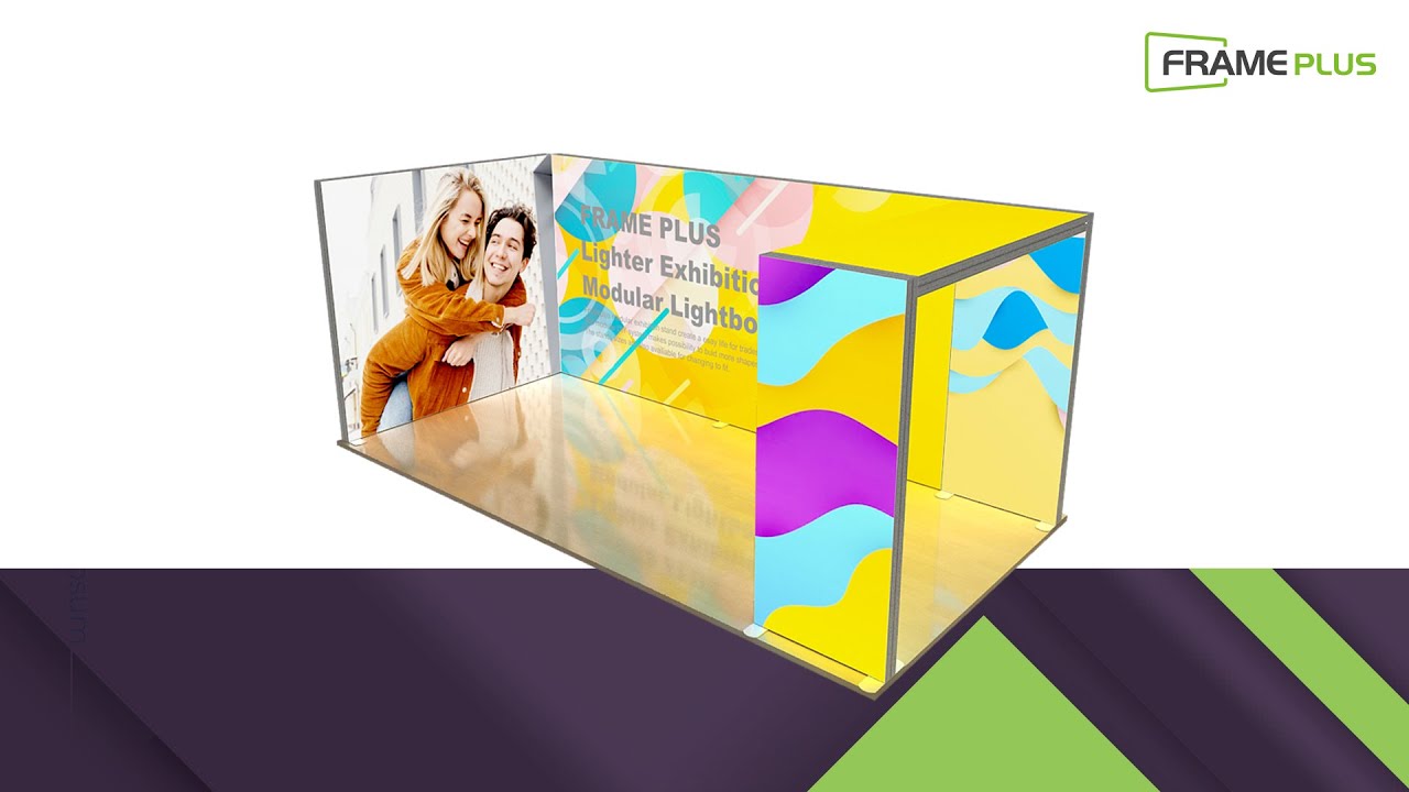 How to combinate Frameplus 3x6m (10x20ft) SEG modular Lightbox stand ...