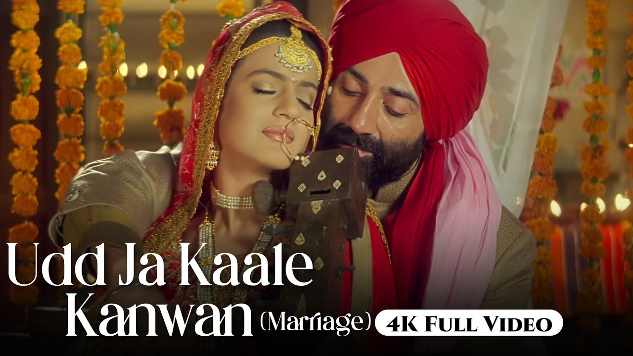 Udd Ja Kaale Kanwan (Marriage) - 4K Full Video | Gadar | Sunny Deol ...