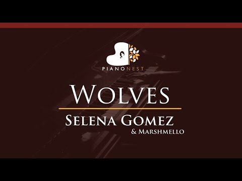 Selena Gomez & Marshmello - Wolves - HIGHER Key (Piano Karaoke / Sing Along)