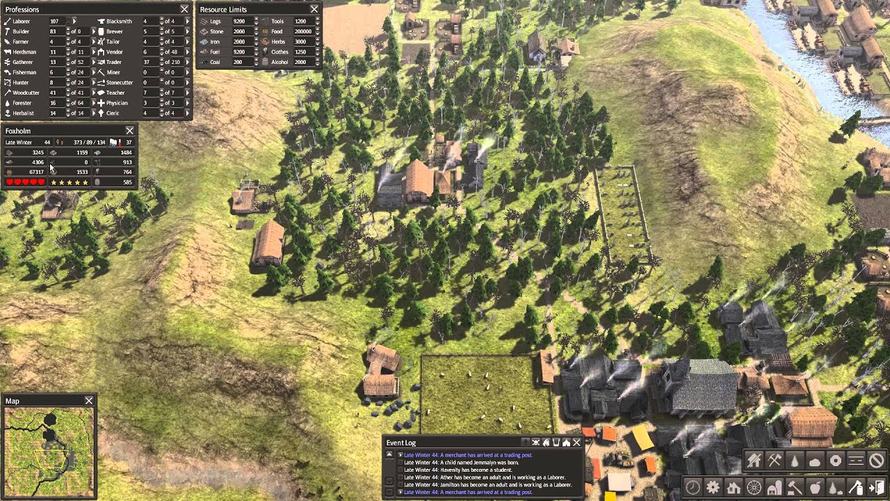 Banished - Optimized Forest Nodes Experiment [1/13] - YouTube