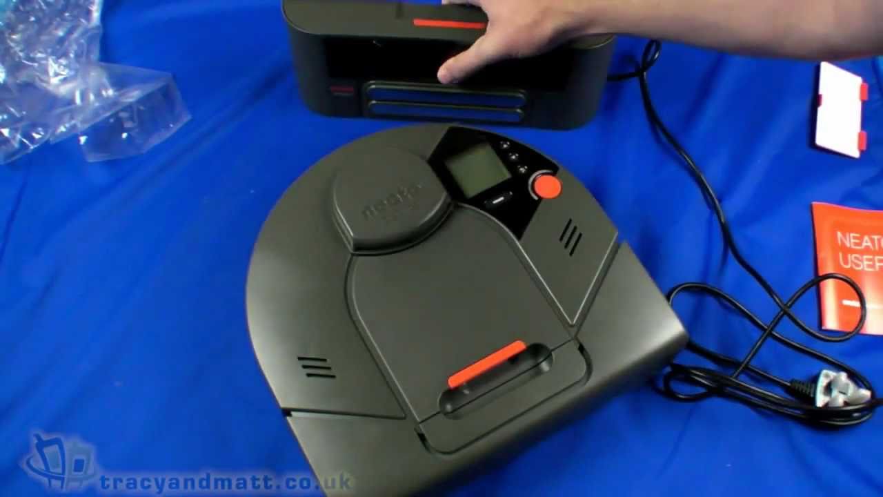 Neato XV-11 robotic vacuum unboxing video - YouTube