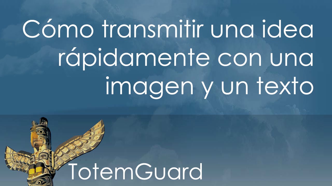 Cómo transmitir una idea rápidamente con una imagen y un texto - YouTube