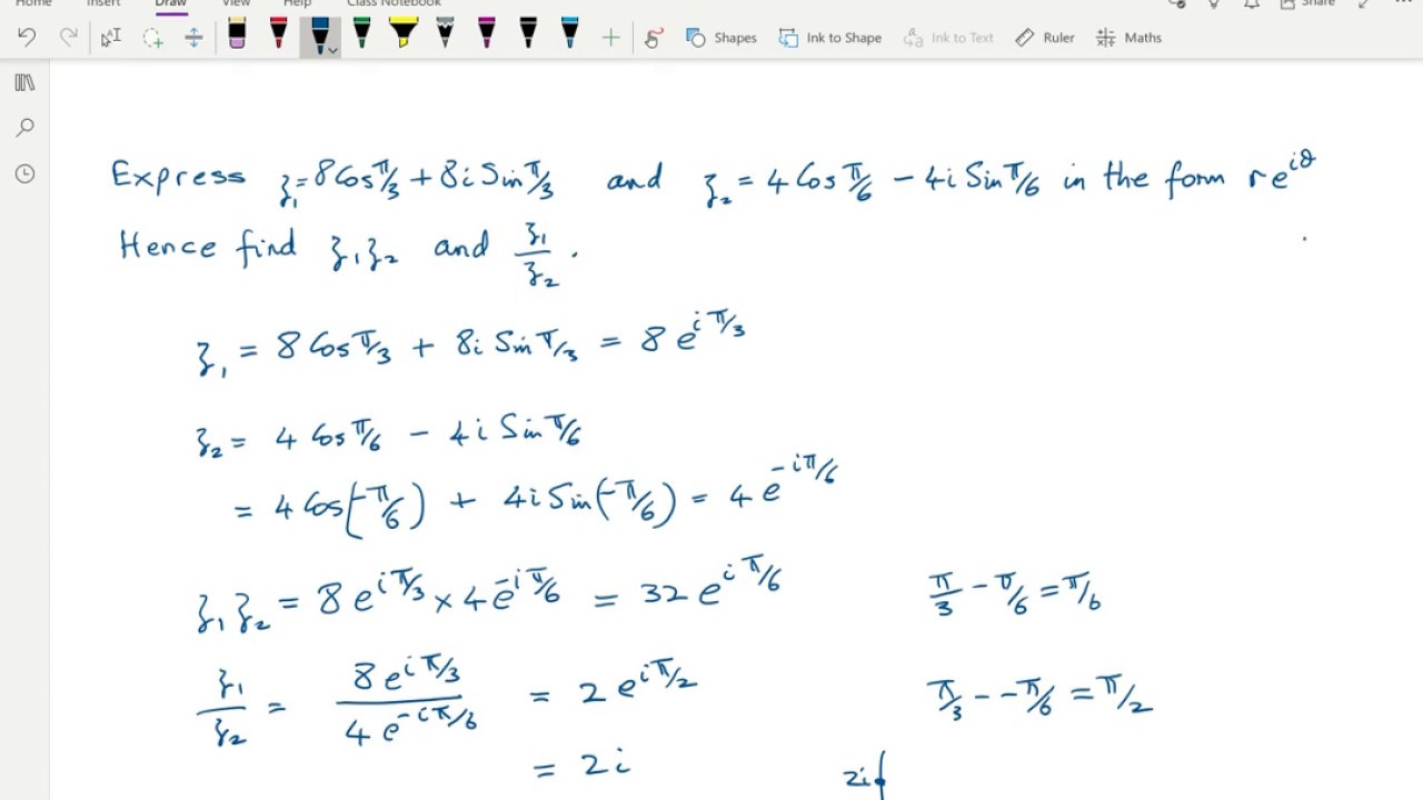 F2 3.2 Mod-arg form multiplication and division - YouTube