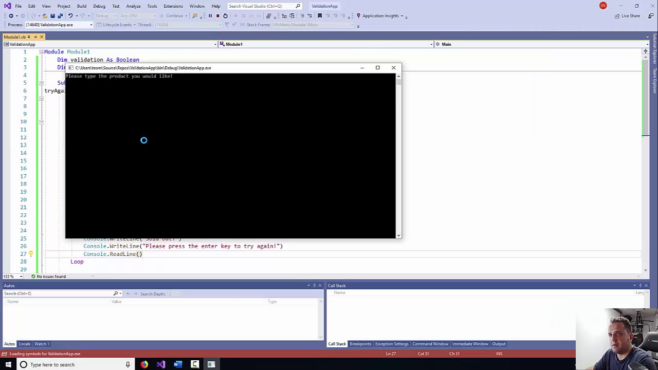 How to apply validation rule in vb console app - YouTube