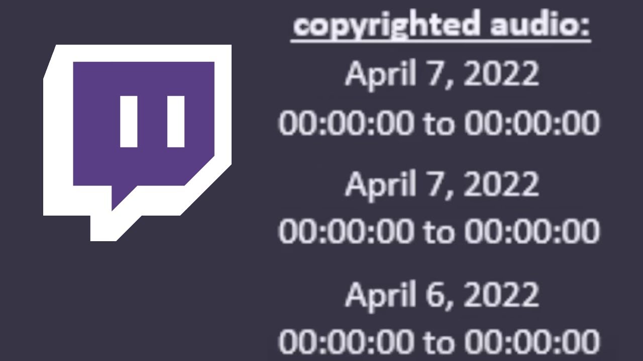 Twitch is copyright claiming literal silence - YouTube
