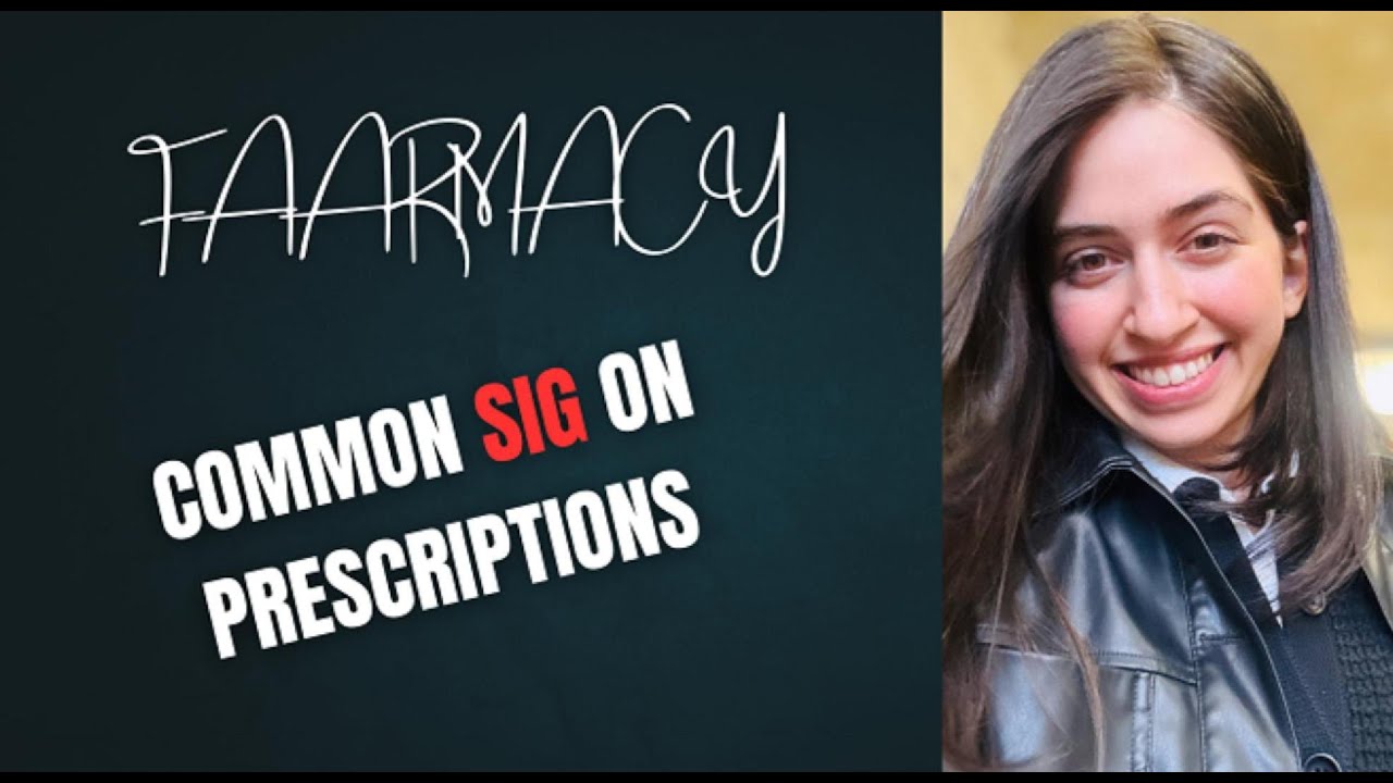 Common SIG Codes You Must Know - Pharmacy Basics for Beginners - YouTube