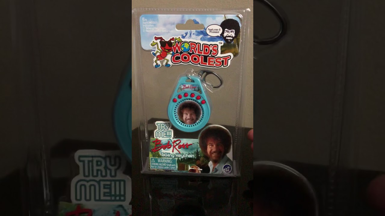 Bob Ross Talking Keychain by World’s Coolest - YouTube