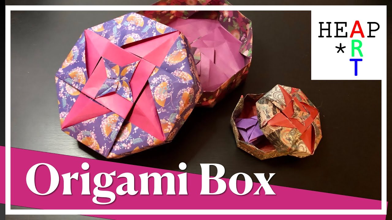 Moderato Origami - Octagonal Box (Lid and Base) by Tomoko Fuse - YouTube