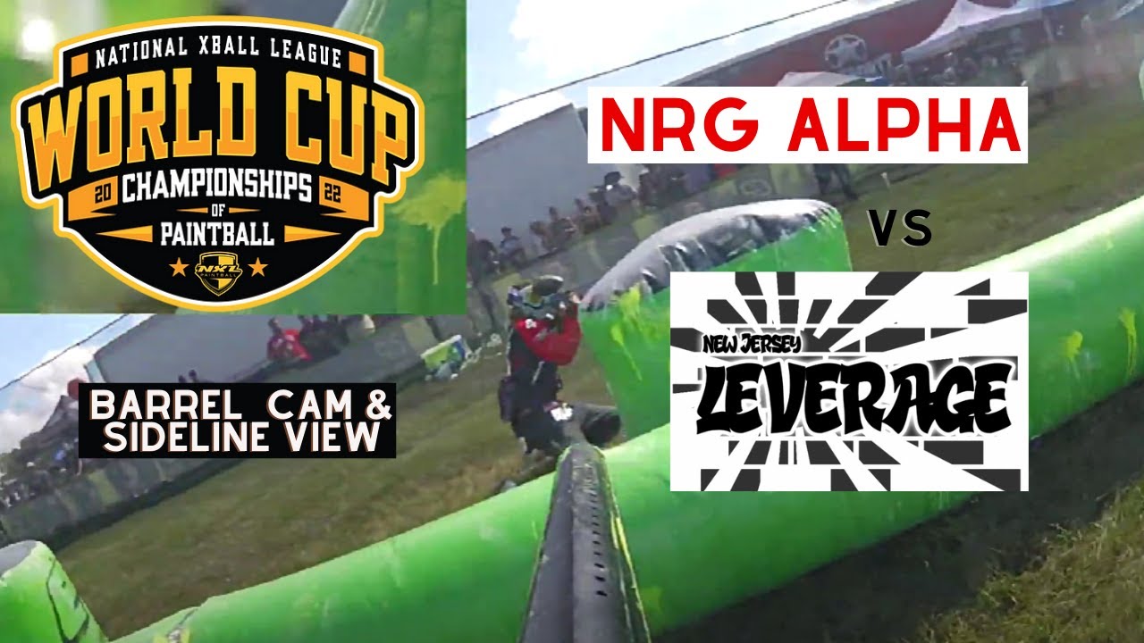 NXL World Cup 2022 NRG Elite Alpha vs Leverage Paintball Barrell Cam ...